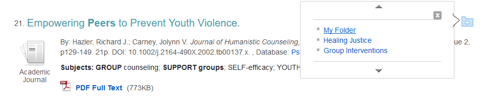 How To: Save Articles for Later - Center for Victim Research